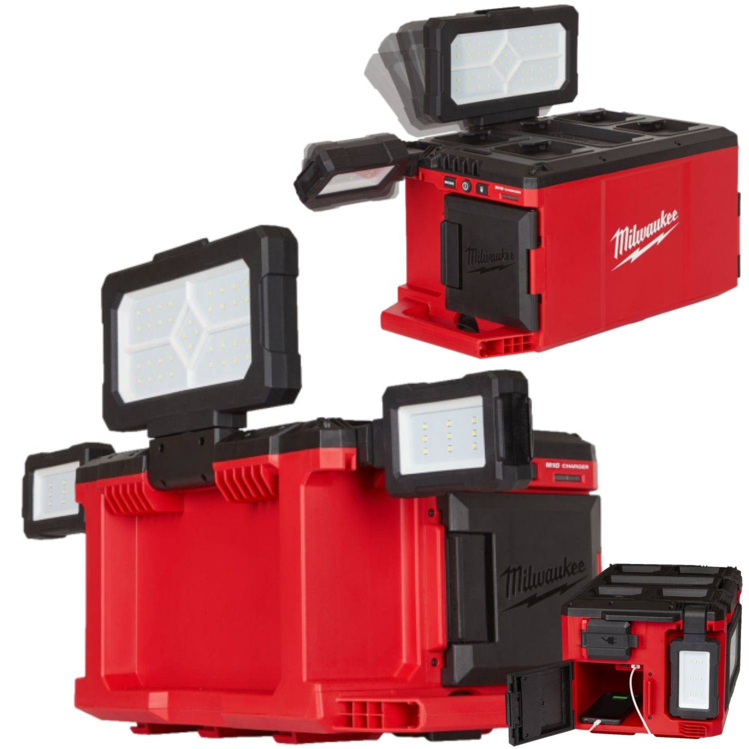 Milwaukee 4933478120 Lampa strefowa 3000 lm LED PACKOUT M18 POALC-0 ...